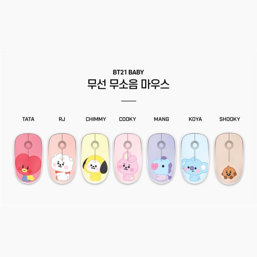 ROYCHE X BT21 Baby Wireless Silent Mouse | Shopee Malaysia
