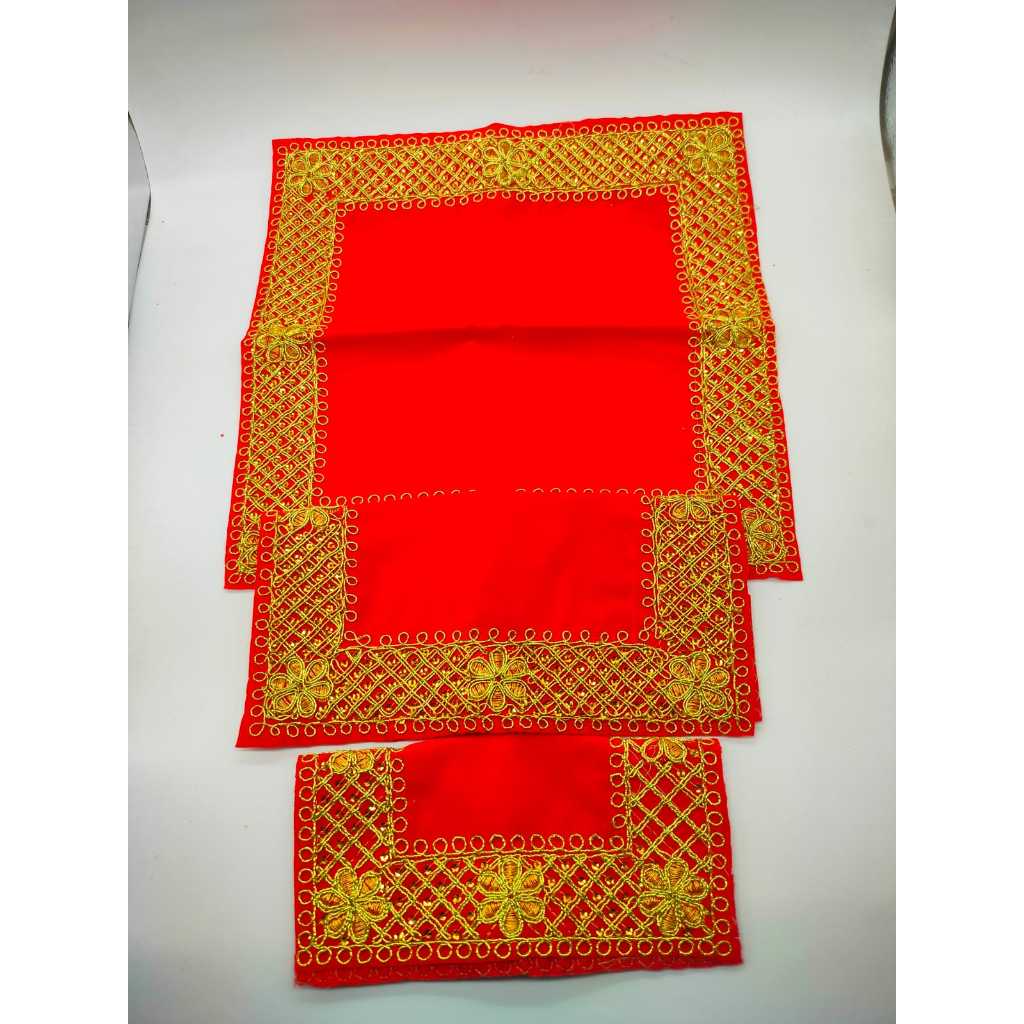 Traditional Pooja Cloth Mat Aasan Decorative Cloth Multi Design and ...