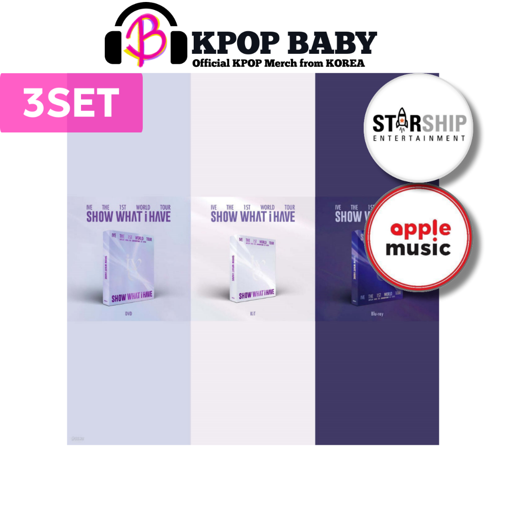 (3SET) IVE THE 1ST WORLD TOUR [SHOW WHAT I HAVE] | Shopee Malaysia