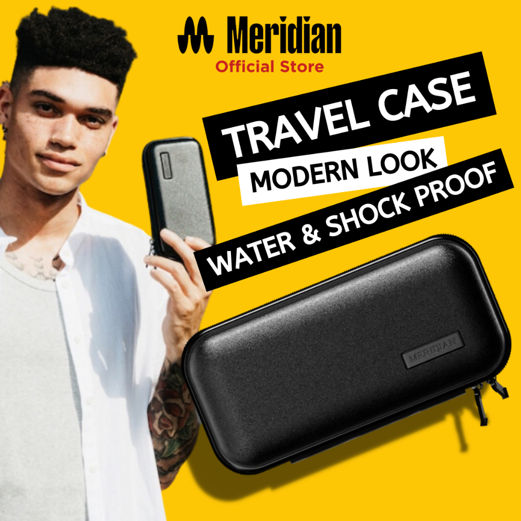MERIDIAN | Travel Case (Onyx) For Your Personal Grooming Kit, Modern ...
