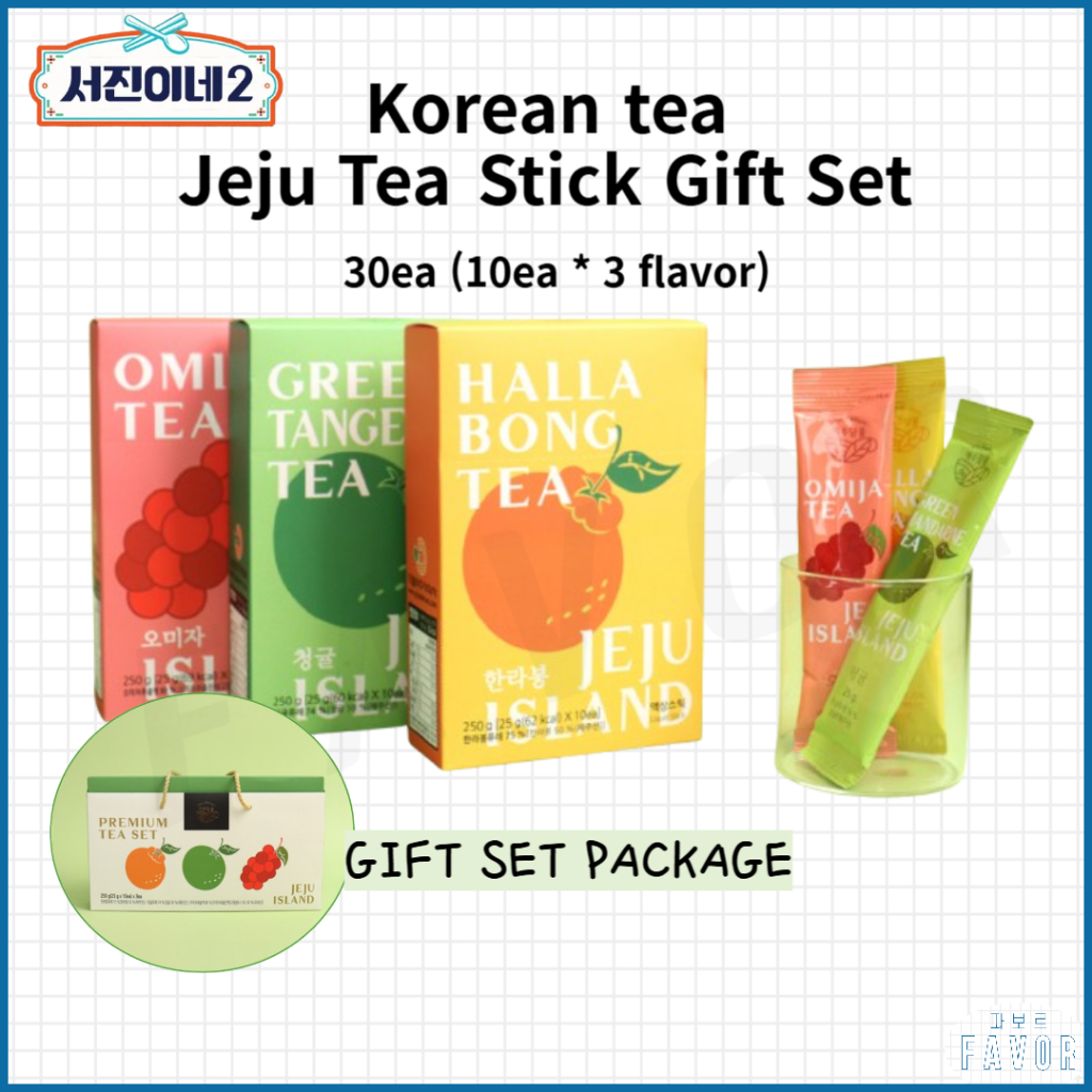 Jinny's Kitchen - Korean tea / Jeju Tea Stick Gift Set 30ea (10ea * 3 ...