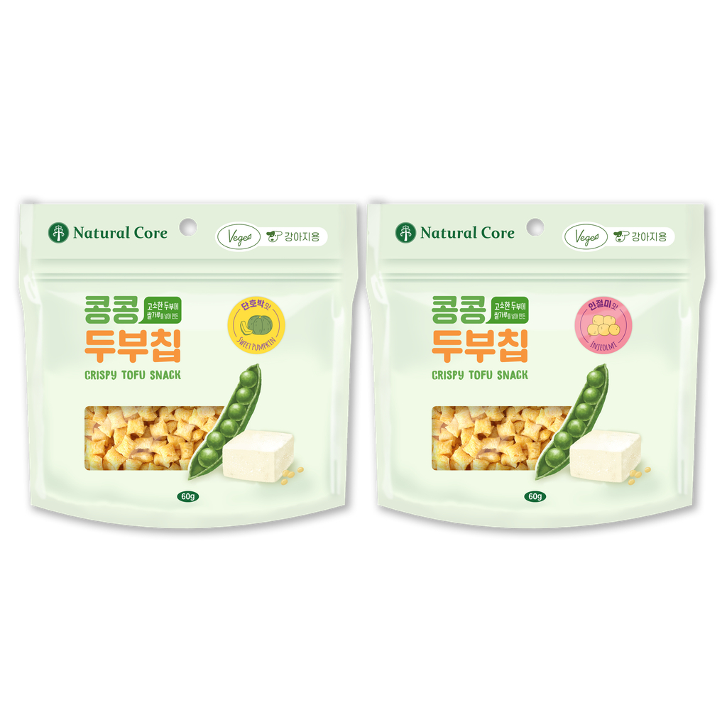 [Bundle of 5] [Natural Core] Crispy Tofu Chip for Dogs 60g / Vegan ...