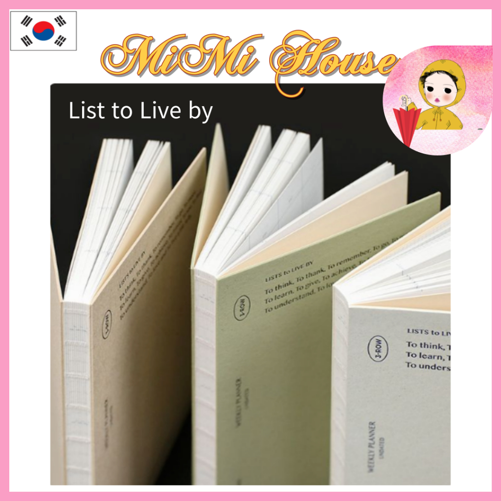 List to Live by - Three Row Planner diary (12month) | Shopee Malaysia