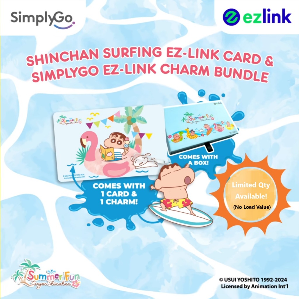 Limited Exclusive 蜡笔小新 - Japan Crayon ShinChan Surfing SimplyGo EZ-Link ...