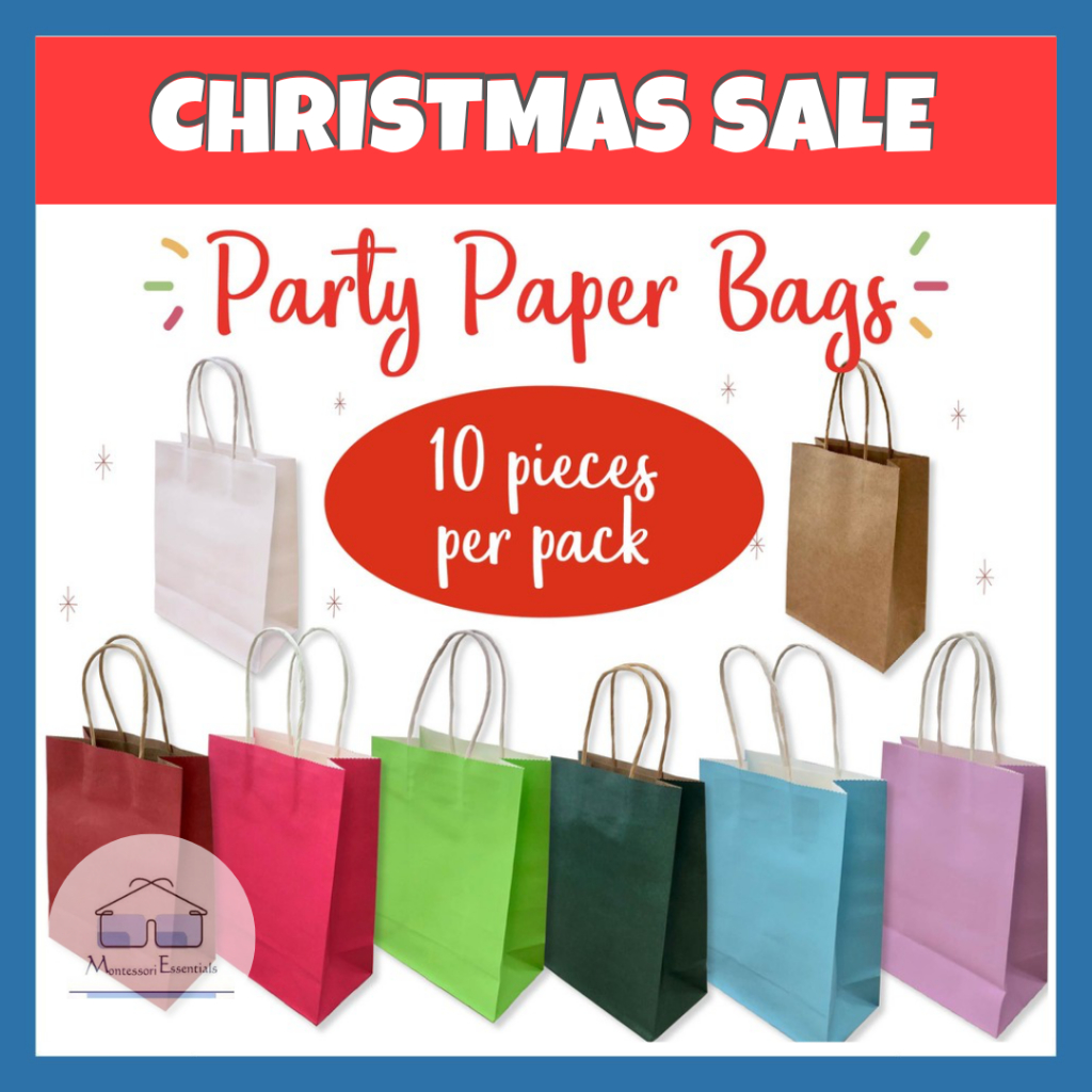 (Small Colour Paper Bag) Party Paper Bags (10PCS Per Pack) DIY Bag ...