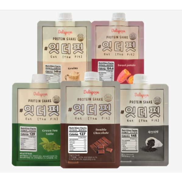 Delispoon eat the fit protein shake 40g 7p (Double Chocolate/Misu ...