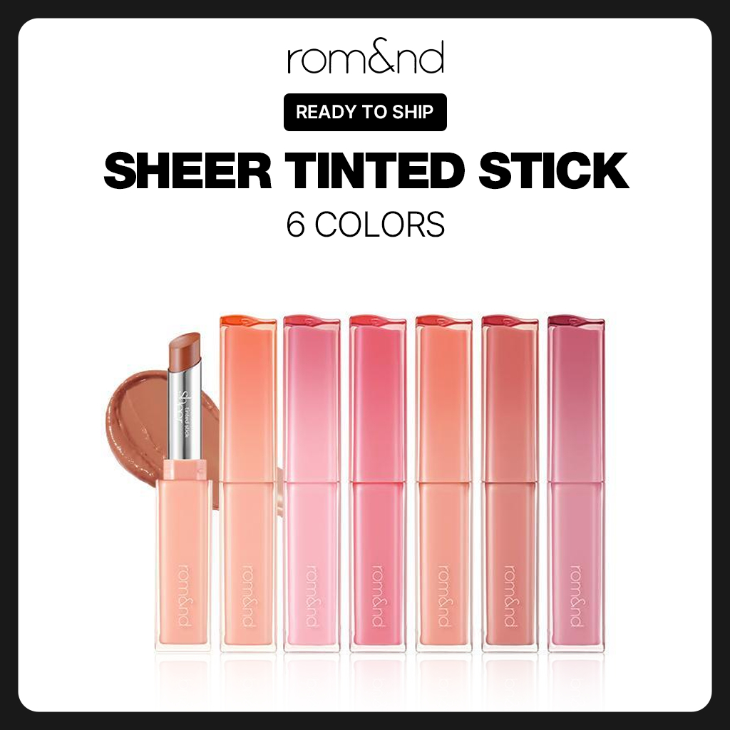[Rom&nd] Sheer Tinted Stick 6 Colors | Shopee Malaysia