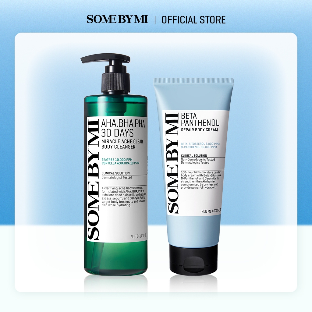 [SOMEBYMI] Body duo care set (Miracle body cleanser 400g + Beta body ...