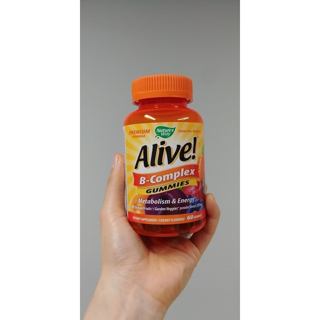 Nature's Way Alive! B-Complex Supplement Gummies, 60 Gummies, Pectin ...
