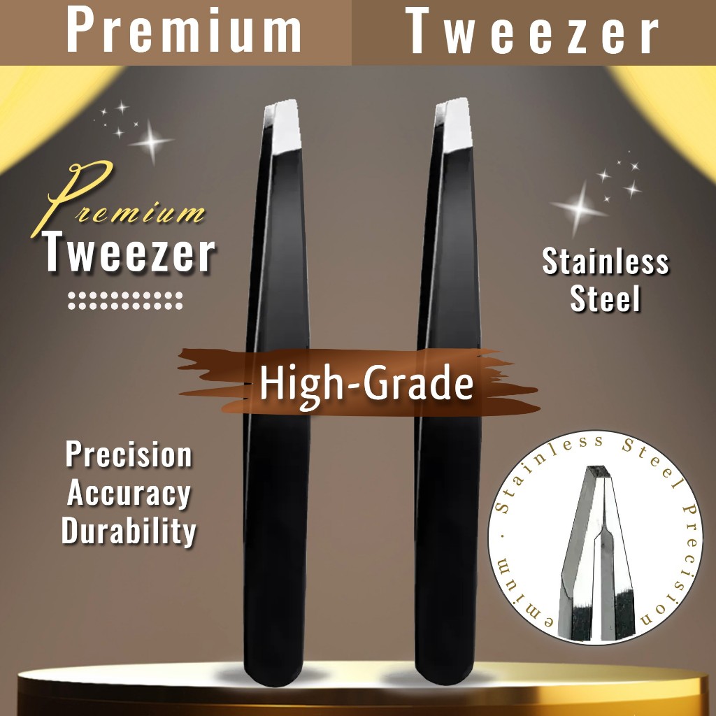 High-Grade Precision Stainless Steel Tweezer (Men/Ladies) Eyebrow ...