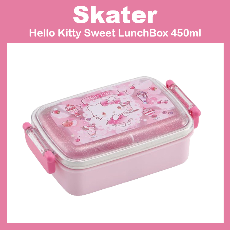 [SKATER] Hello Kitty Dome-shaped Binding Square Lunch Box 450ml RBF3ANAG | Shopee Malaysia
