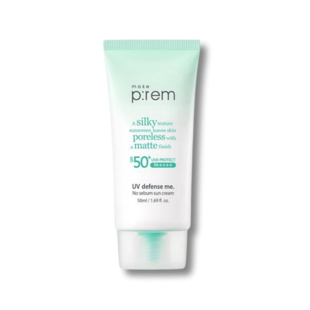 Make Prem UV Defense Me No Sebum Sun Cream - SPF 50+ PA++++, Matte ...