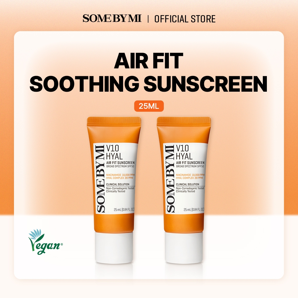 [SOMEBYMI] V10 Hyal Air Fit Sunscreen 25ml 2ea Bundle set Broad ...
