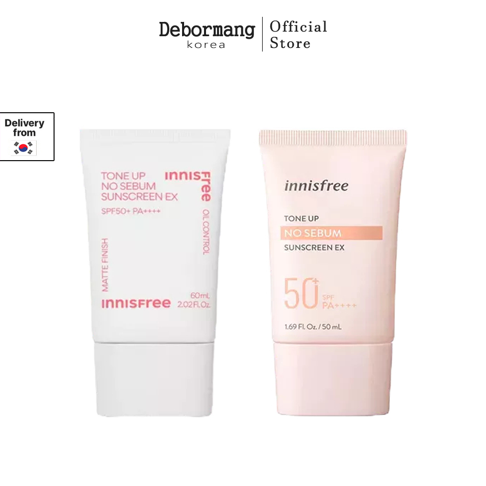 Innisfree NEW Tone Up No Sebum Sunscreen SPF50+ PA++++ 60ml | Shopee Malaysia