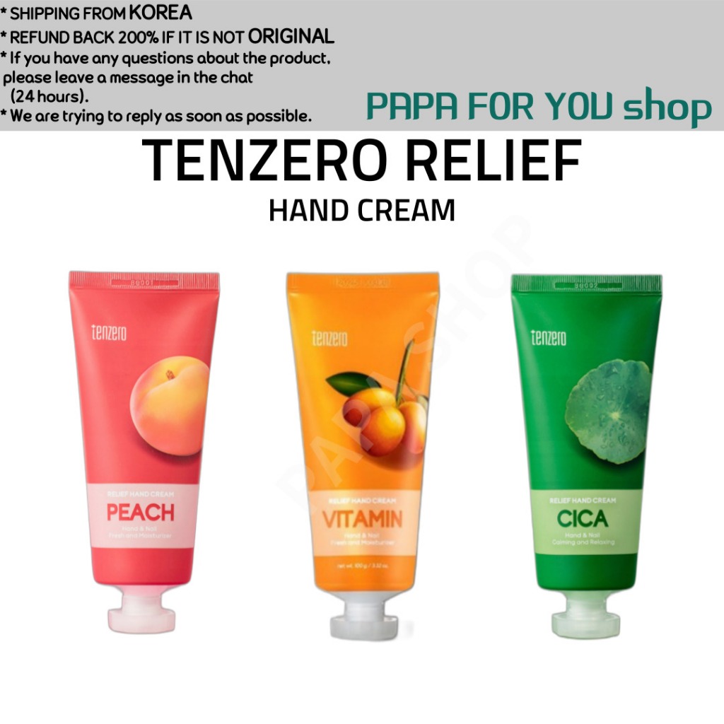 [TENZERO] Moisturizing Relief Hand Cream Hydrating Skincare for Dry Skin 100g | Shopee Malaysia