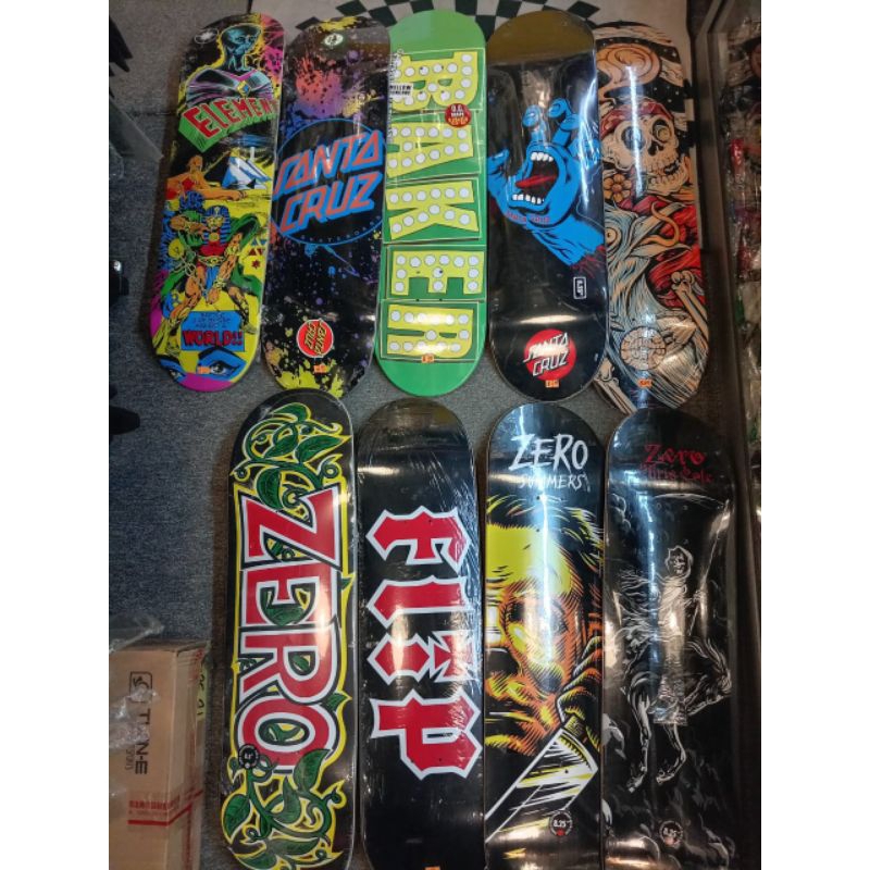Baker,flip,zero,santa Cruz, element skateboard deck with free grip ...