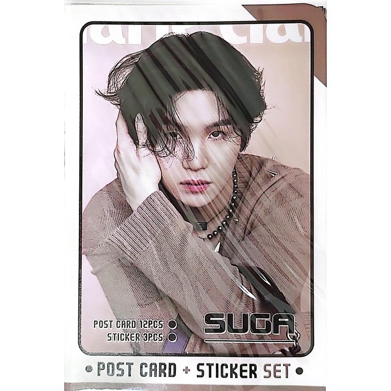 BTS Suga [Post Card 12P/ Sticker 3P Set] K-POP | Shopee Malaysia