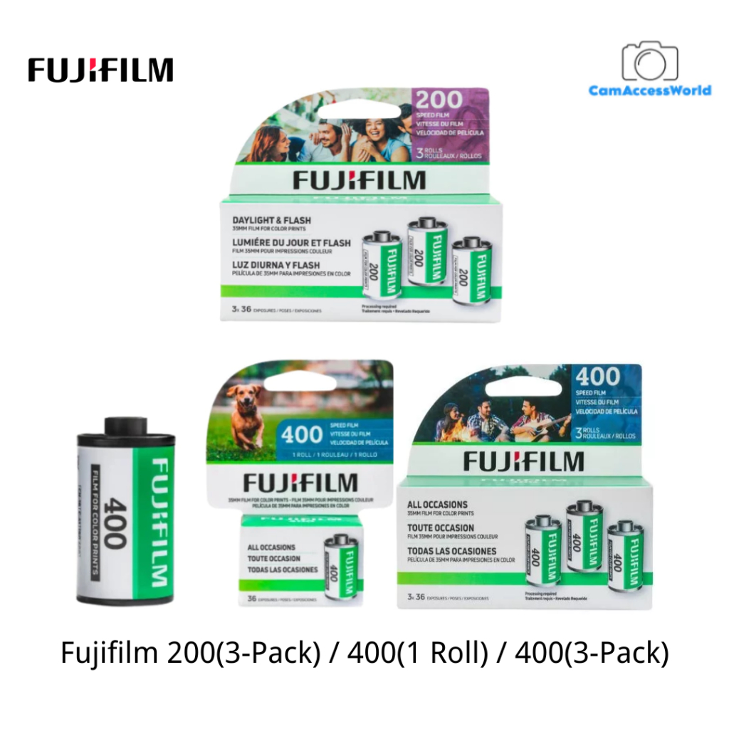 Fujifilm 200 400 Speed Film 36 Exposures (3-Pack, 1 Roll) | Shopee Malaysia
