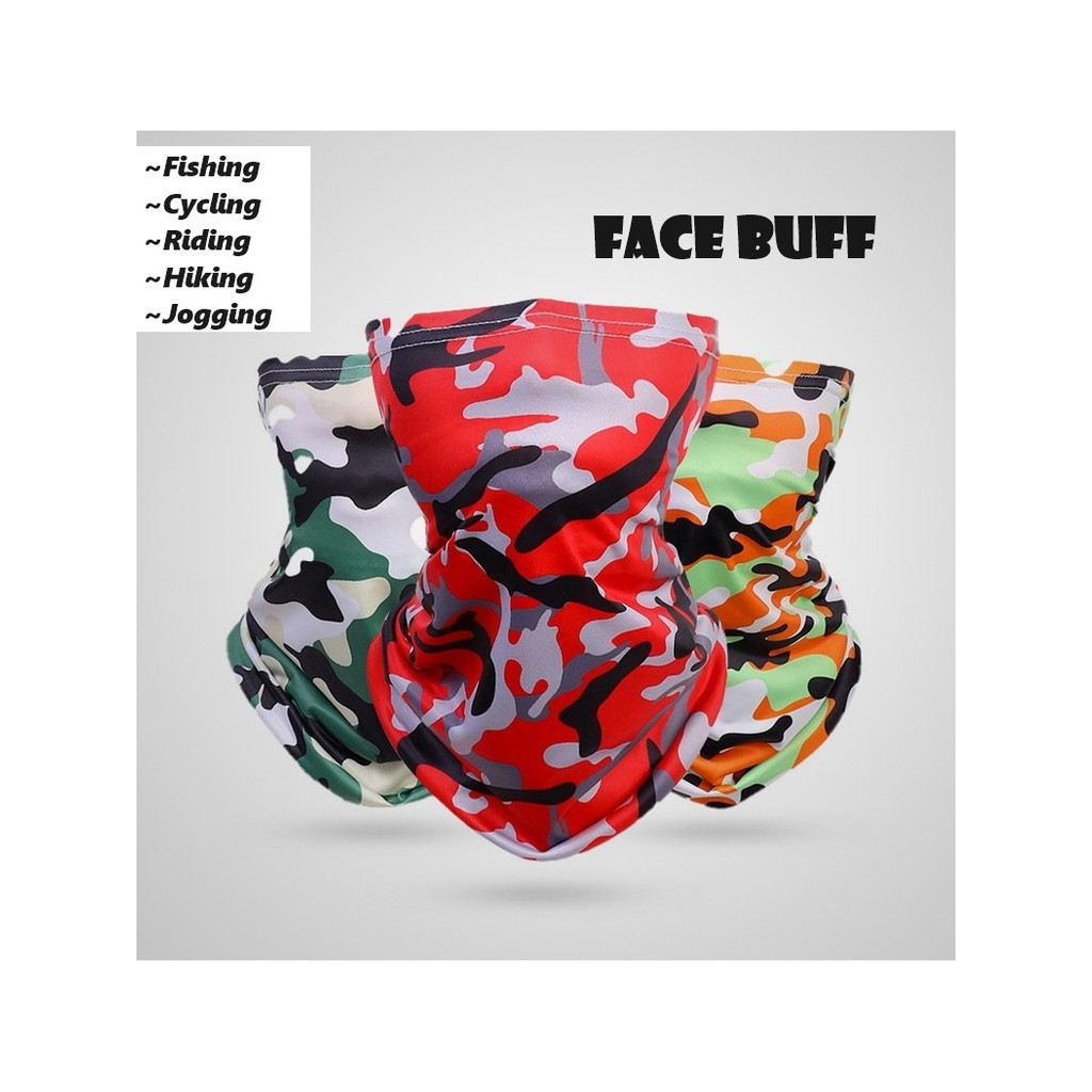 O006-Face Buff /UV protect/Fishing Ice Silk Buff Bandana head scarf ...