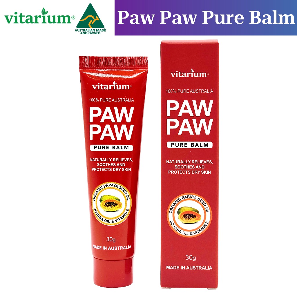 Vitarium Papaw Cream Moisturiser Lip Balm Hydrating Ointment Nappy Rash ...