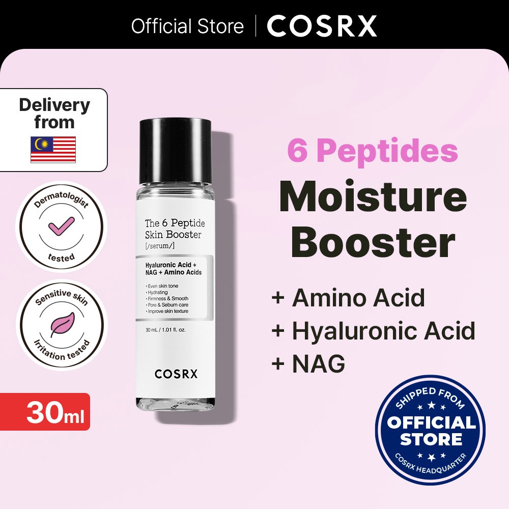[COSRX OFFICIAL] [MINI SIZE] The 6 Peptide Skin Booster Serum 30ML ...
