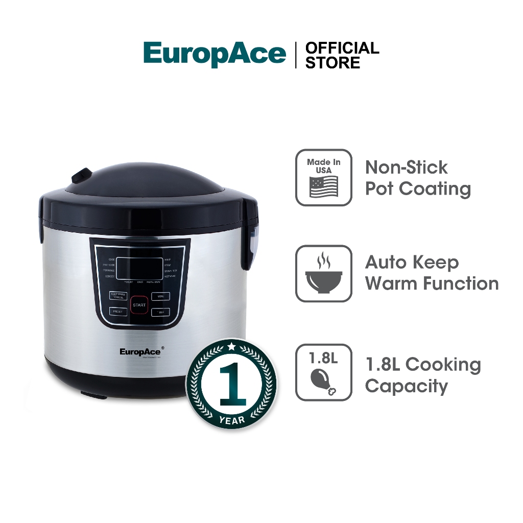 EuropAce 1.8L SMART Rice Cooker - ERJ185P | Shopee Malaysia