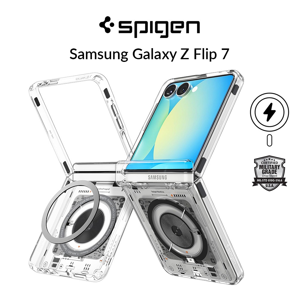 Spigen Samsung Z Flip 7 Case Ultra Hybrid Pro MagFit Neo One Magnetic ...