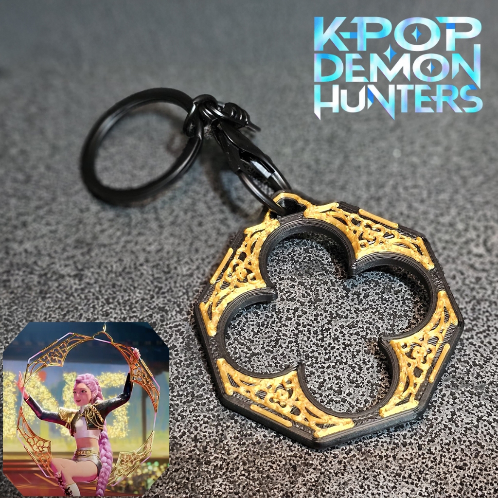 K-Pop Demon Hunters Huntrix Golden Hoop Keychain | Shopee Malaysia