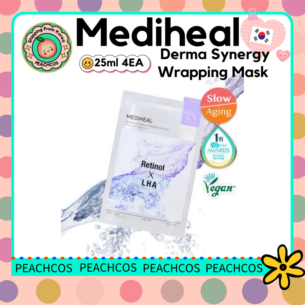 ️[Mediheal] Derma Synergy Wrapping Mask 25ml 4EA ️Pore Spot & Improved ...