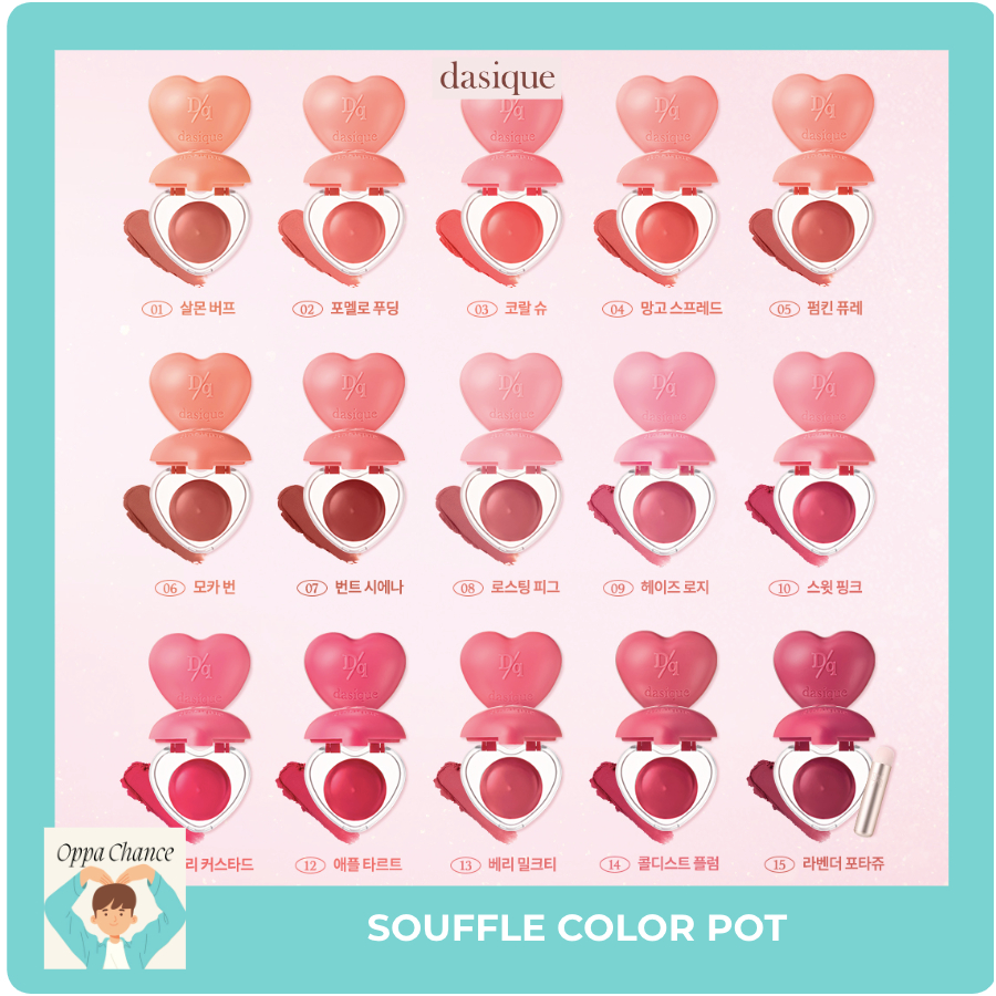 New Colors Added Dasique Souffle Color Pot 24 Colors Shopee Malaysia