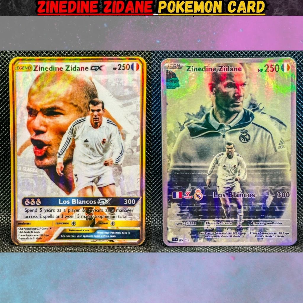 Real Madrid: Zinedine Zidane Pokemon Card | Shopee Malaysia