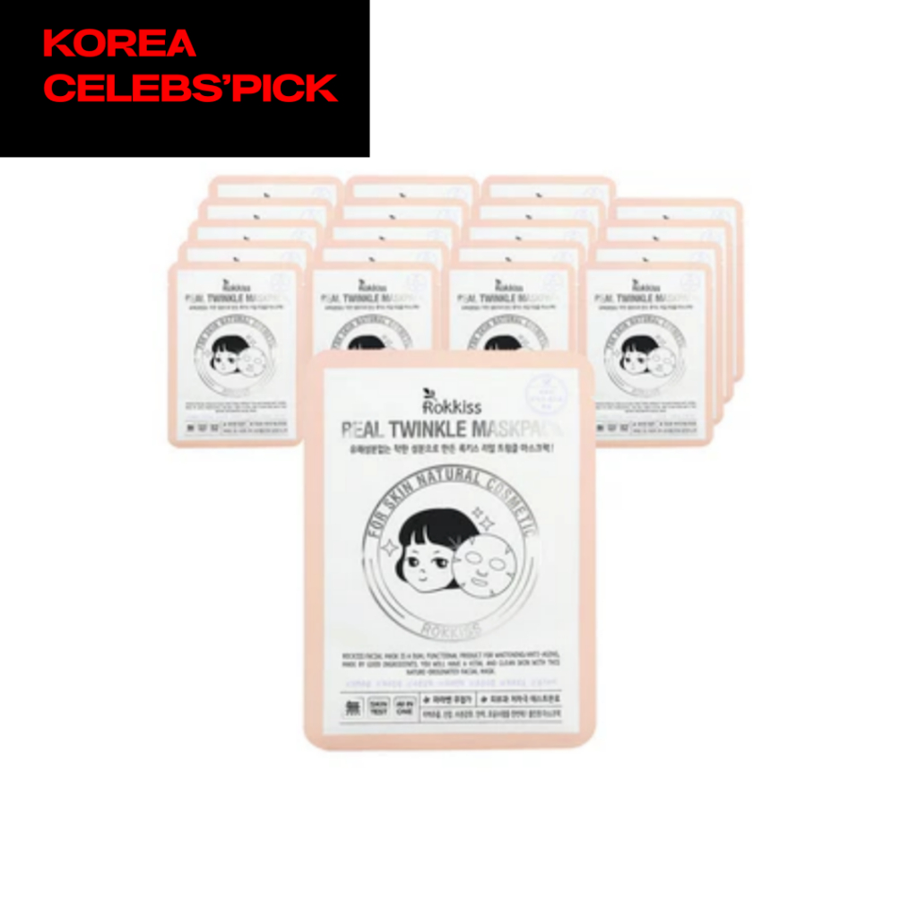 Rockies Real Twinkle Mask Pack 30 packs (1 pack) | Shopee Malaysia