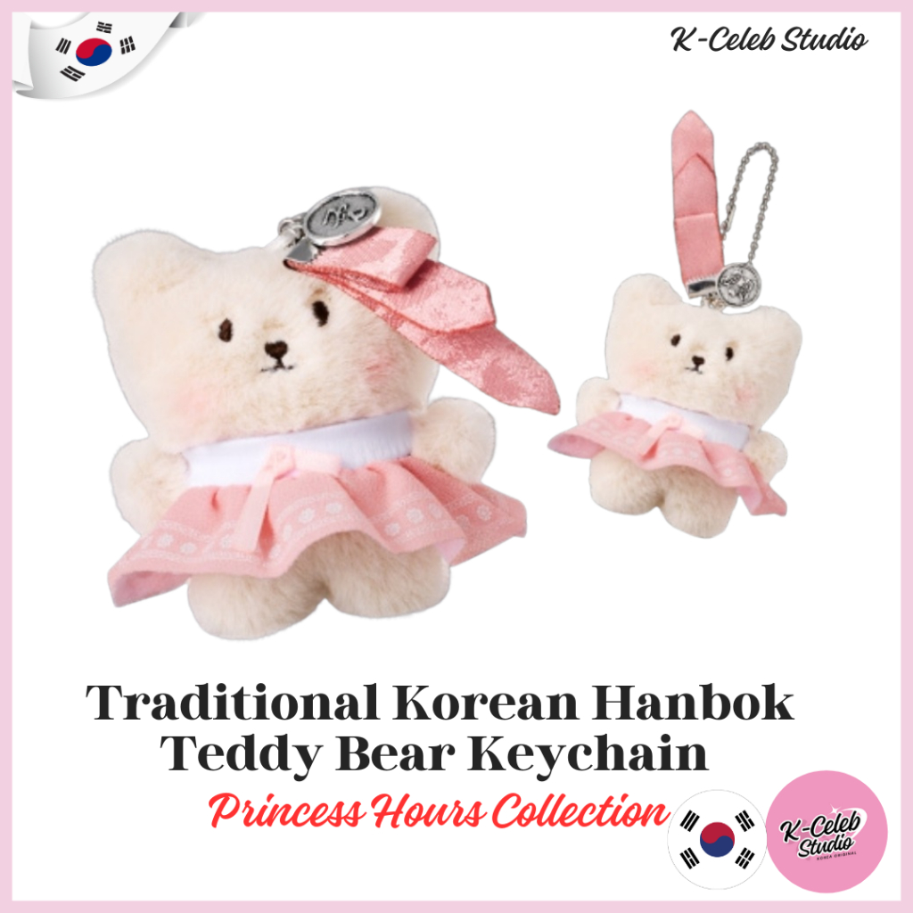 peripera Queenfluencer Traditional Korean Hanbok Teddy Bear Keychain ...