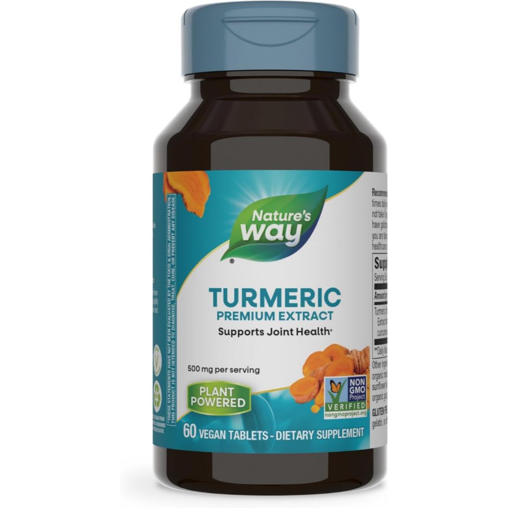 Nature's Way Turmeric, Premium Extract, 60 Tablets Supports Joint ...