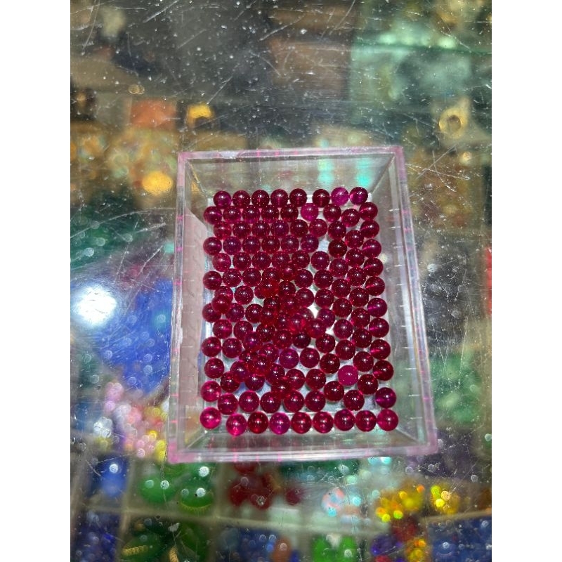 MERAH Siam RED STONE ROUND DIM 5MM 1 KODI | Shopee Malaysia
