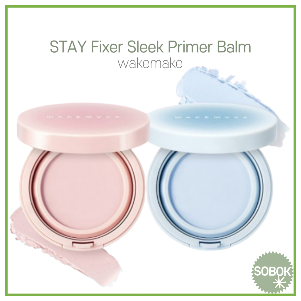 [wakemake] STAY Fixer Sleek Primer Balm SPF50+PA++++ 2Types Makeup Base ...