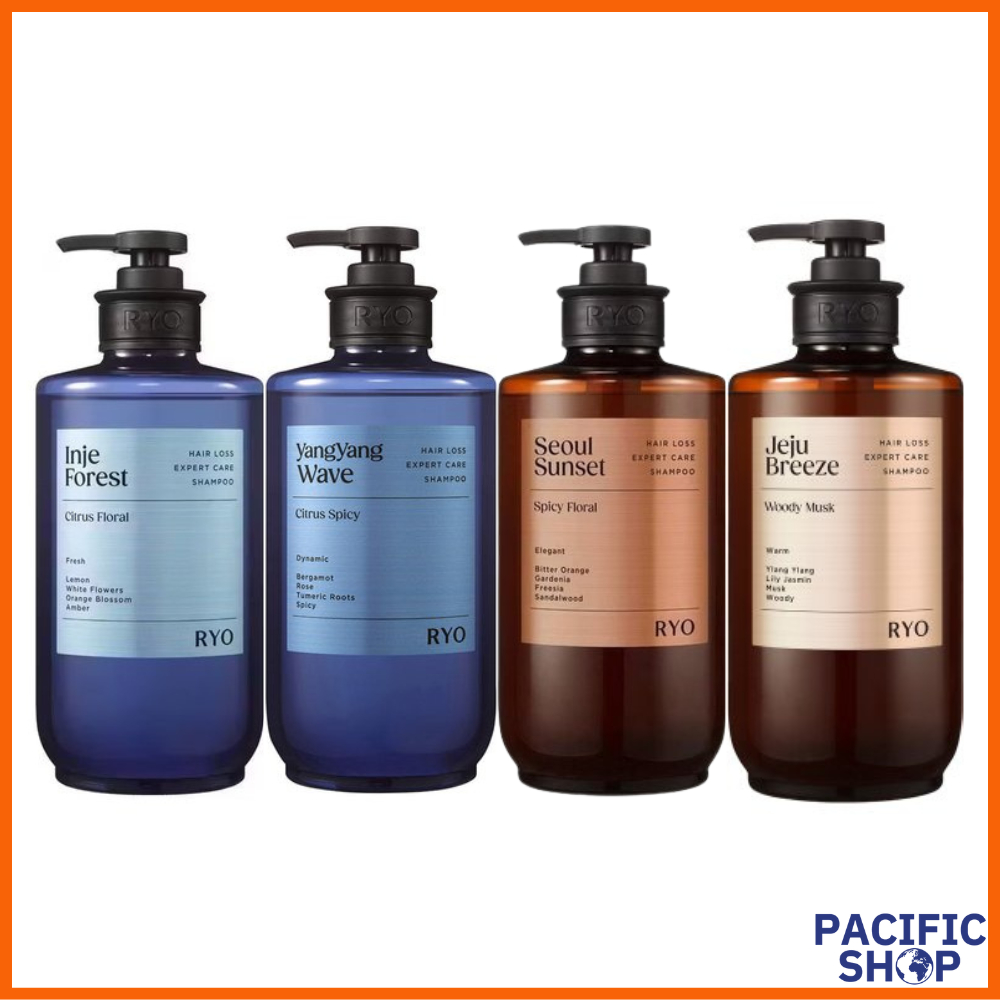 [Ryo] Hair Loss Care Shampoo 4Types 585ml (Inje Forest, Yang Yang Wave ...