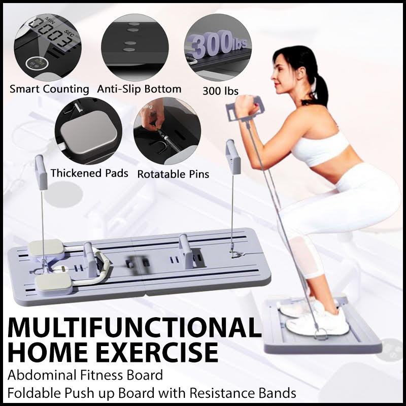 2024 4in1 Home Gym Board Abs Workout Automatic Rebound Roller .Push Up ...