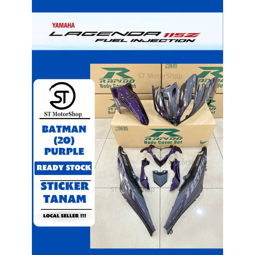 YAMAHA Srl 115 Lagenda 115z Fi Batman (20) Purple Red Cover Set RAPIDO ...