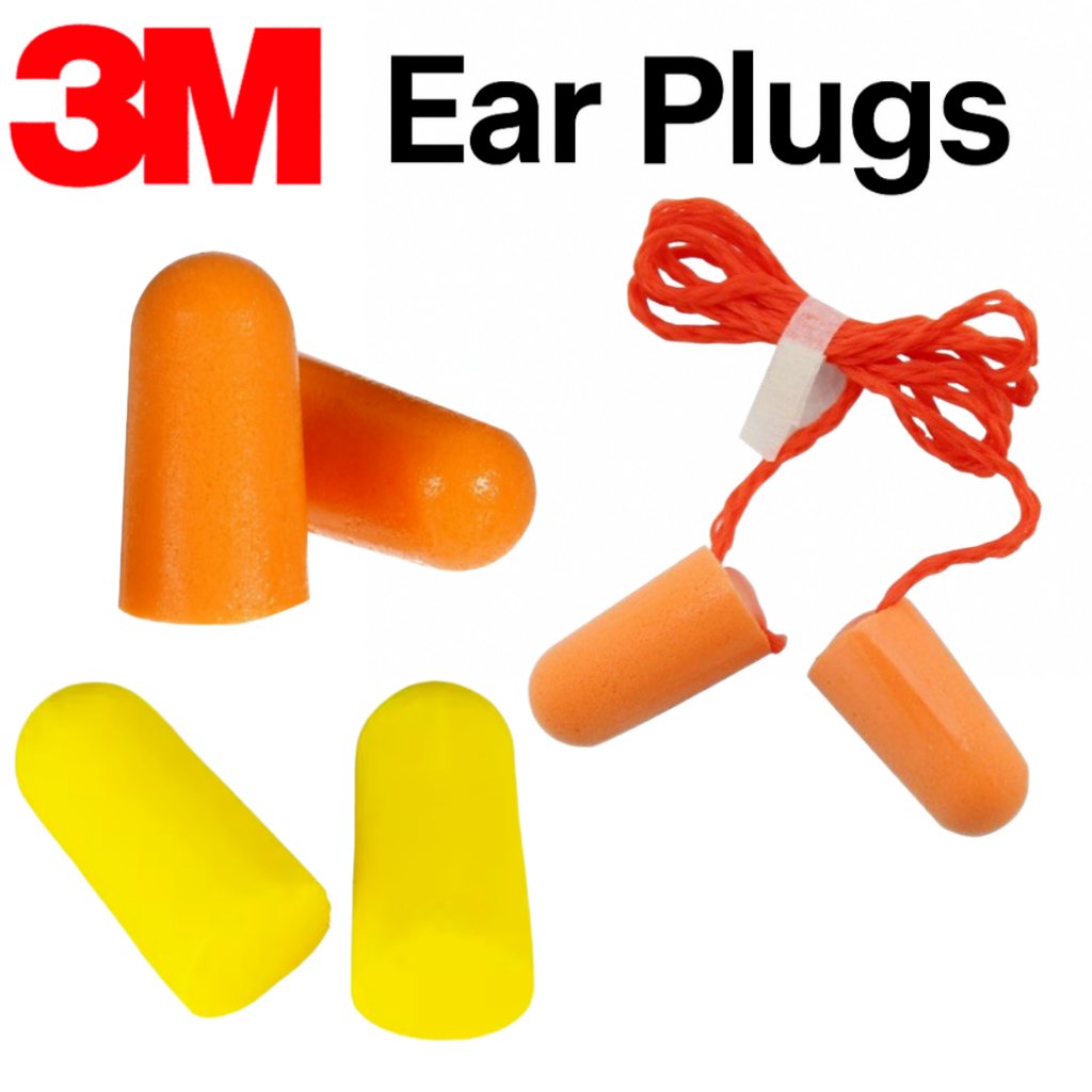 3M Ear Plugs – NRR 32dB Noise Reduction Foam Earplugs, Neon/Orange ...