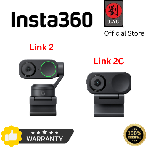 Insta360 Link 2/2C 4K Webcam Gimbal AI Tracking with Microphone - 1 ...