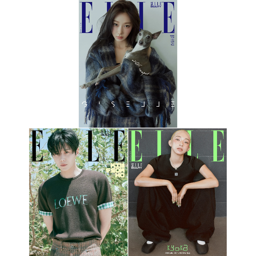 ELLE Korea August 2025 aespa GISELLE / Kim Seonho / KYOKA, Korean ...