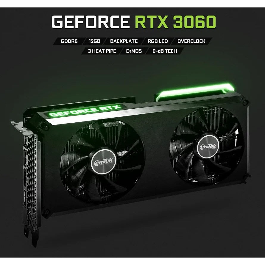 EMTEK GEFORCE RTX 3060 graphics card | Shopee Malaysia