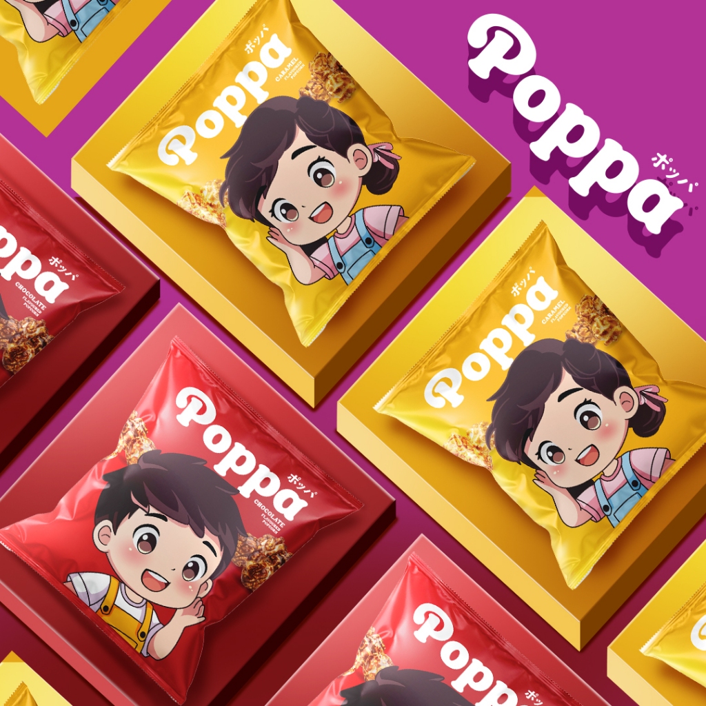 POPPA Salted Caramel / Chocolate Popcorn | Shopee Malaysia