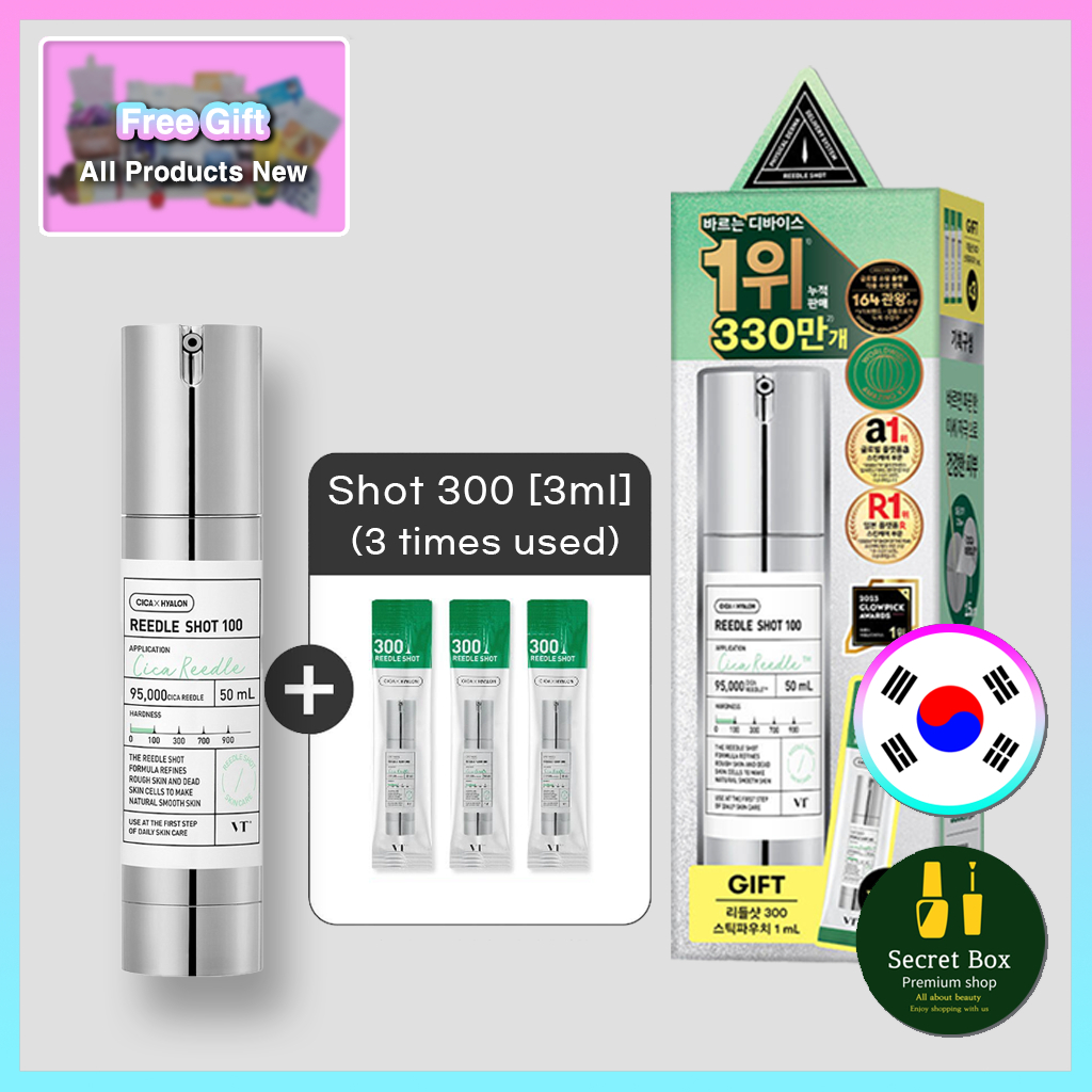 [VT COSMETICS] VT Reedle Shot 100/300 50ml skin starter, skin absorption improvement | Shopee ...