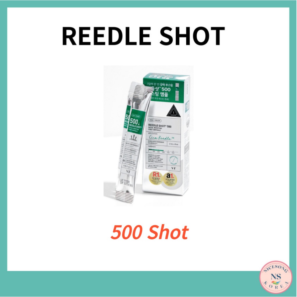 [Daiso]VT Reedle Shot Facial Boosting First Ampoule 500Shot (Daiso Korea) | Shopee Malaysia
