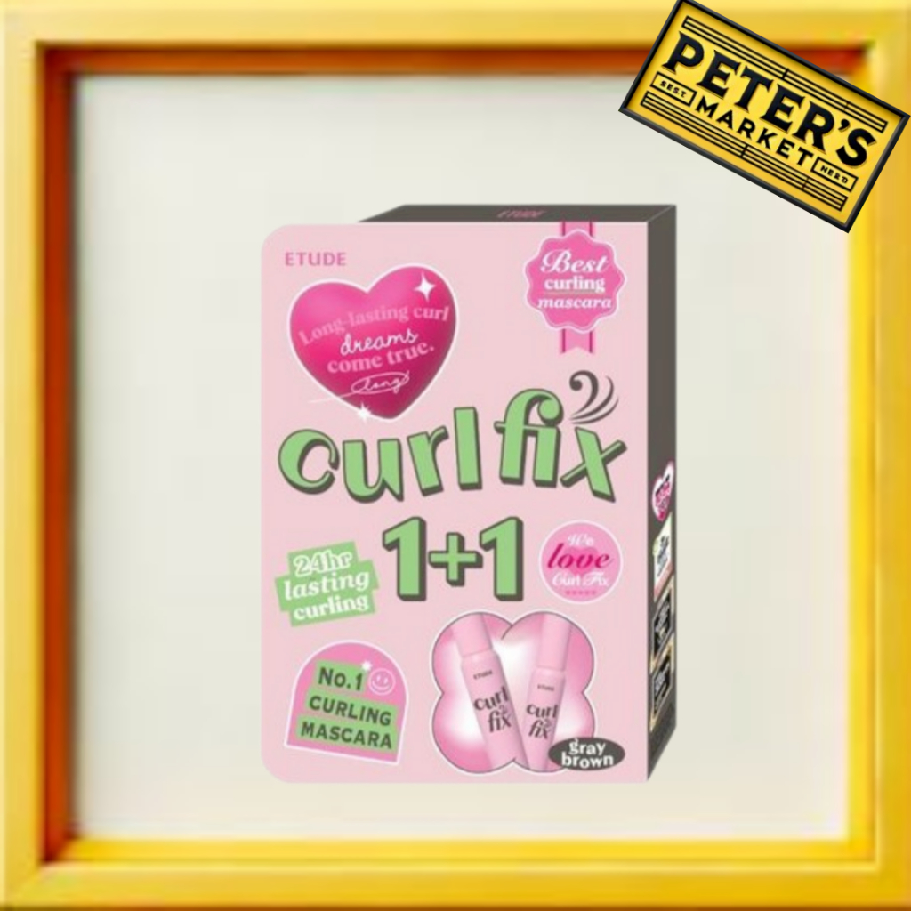 Etude curl fix mascara [1+1] set – long-lasting curl & volume | Shopee ...