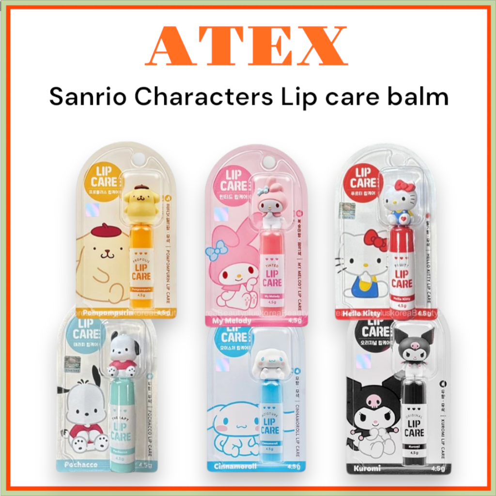 [ATEX] Sanrio Characters Lip care balm (Kuromi/Mymelody/Pompompurin ...
