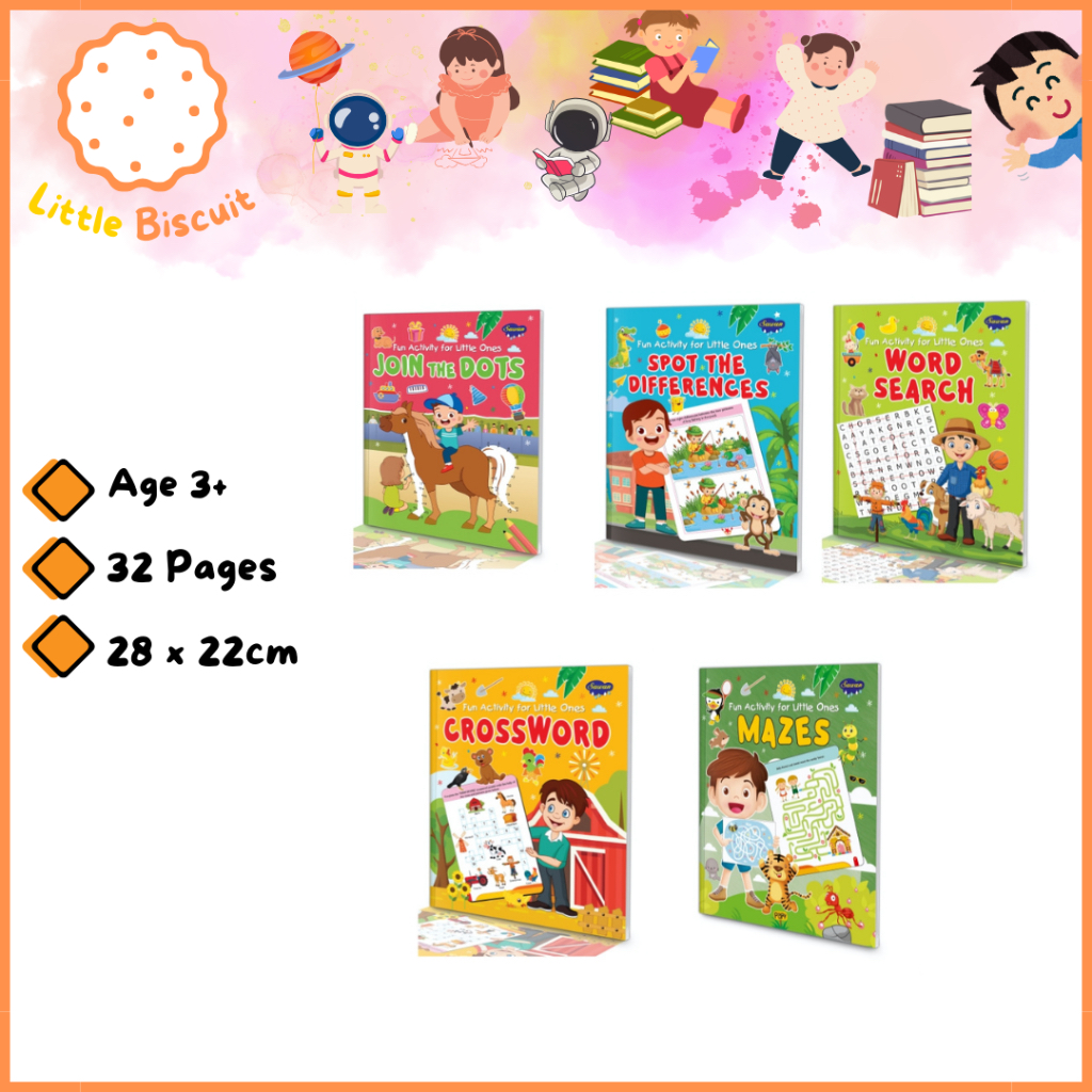 Activities Book/Age 3+ / Word Search/Join The Dots/Find the Difference ...