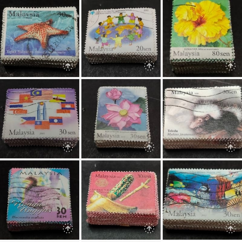 Setem Malaysia Used 100 keping | Shopee Malaysia